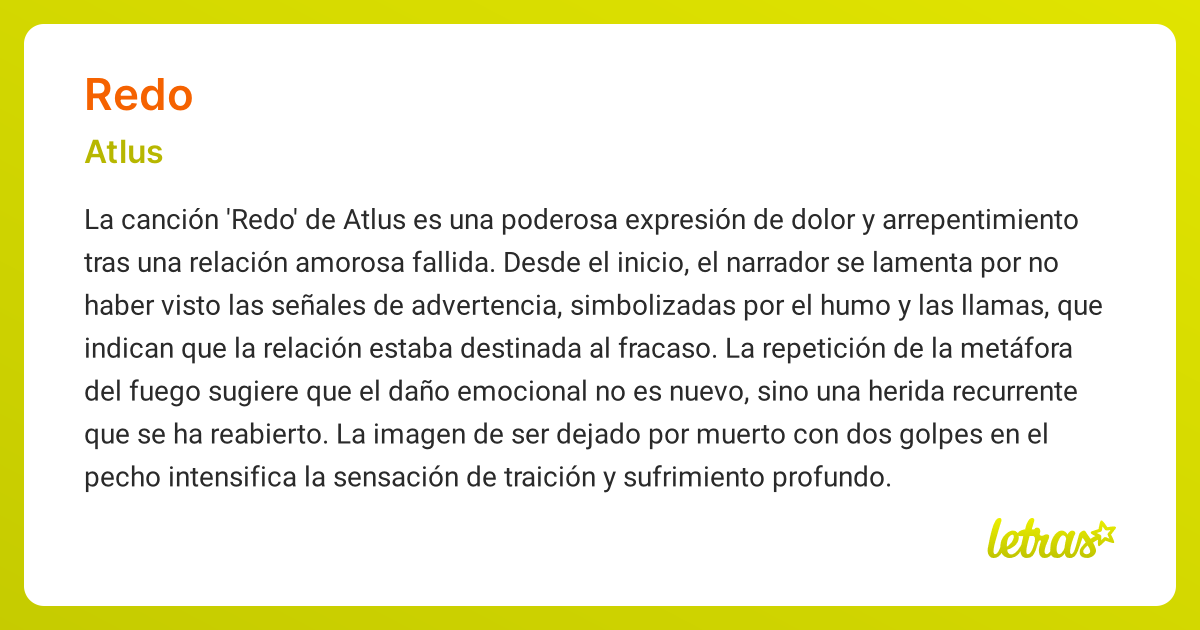 Significado de la canción REDO (Atlus) - LETRAS.COM