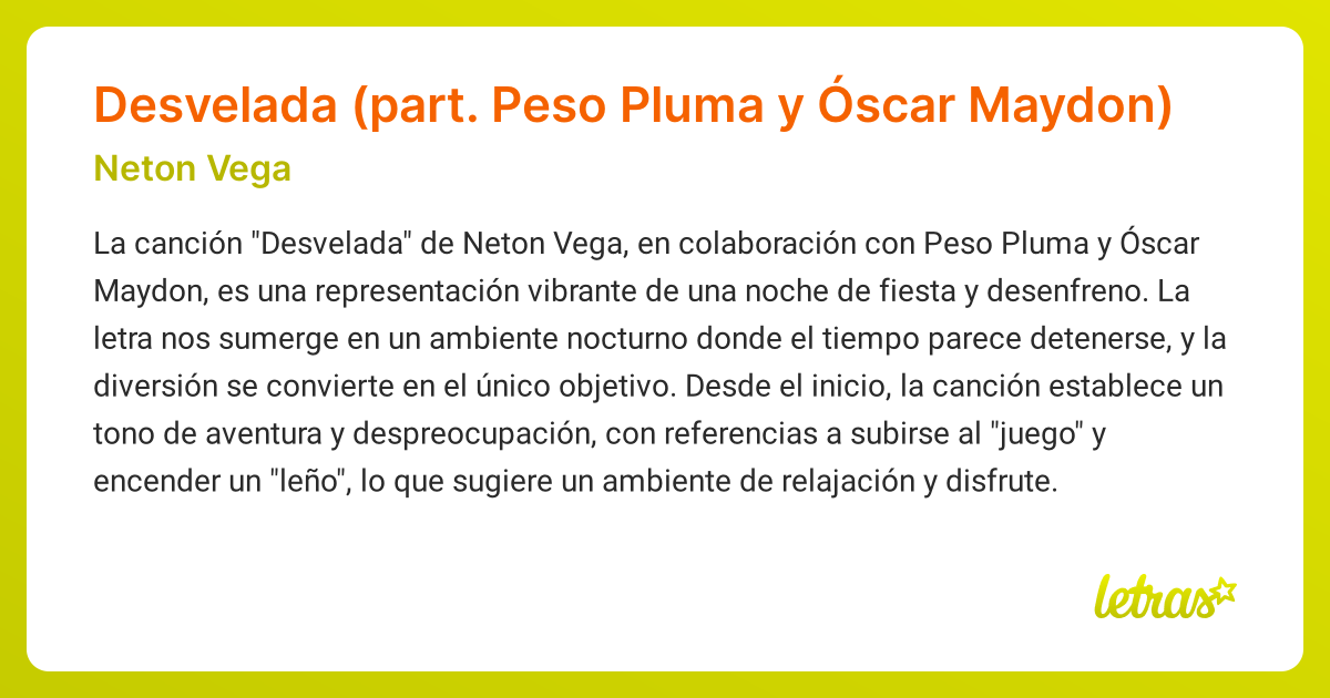 Significado de la canción Desvelada (part. Peso Pluma y Óscar Maydon ...