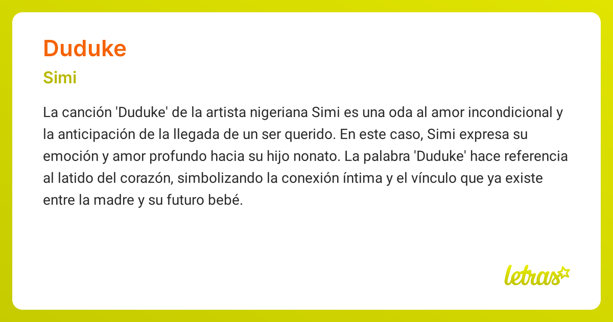 Significado de la canción DUDUKE (Simi) - LETRAS.COM
