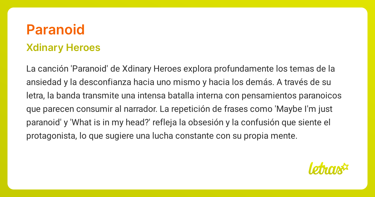Significado de la canción PARANOID (Xdinary Heroes) - LETRAS.COM