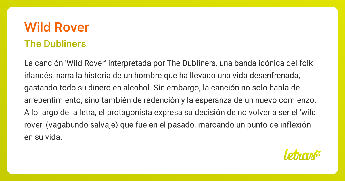 Acordes De Guitarra De Wild Rover Soundings Archive | Wood & Steel