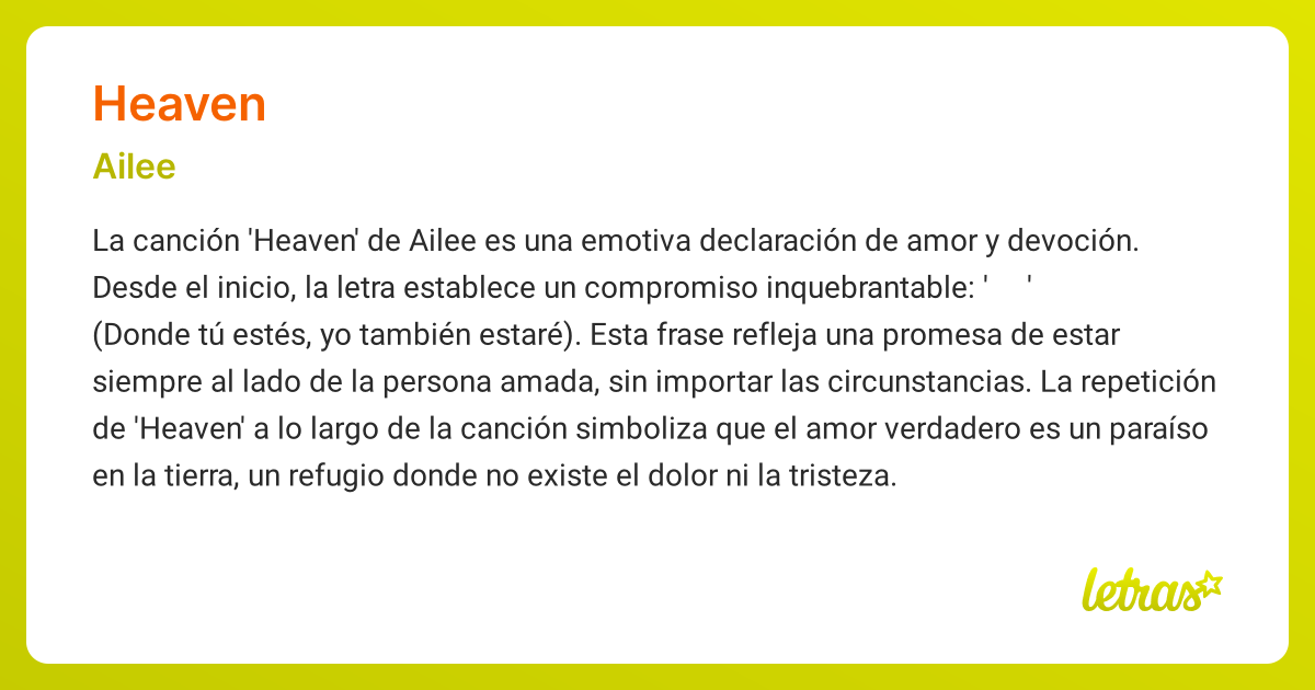 Significado de la canción HEAVEN (Ailee) - LETRAS.COM