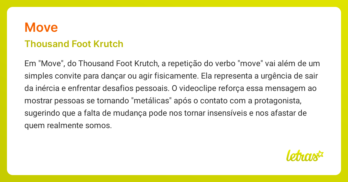 Significado da música MOVE (Thousand Foot Krutch) - LETRAS.MUS.BR