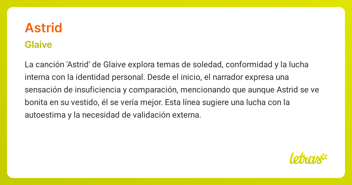 Significado de la canción ASTRID (Glaive) - LETRAS.COM