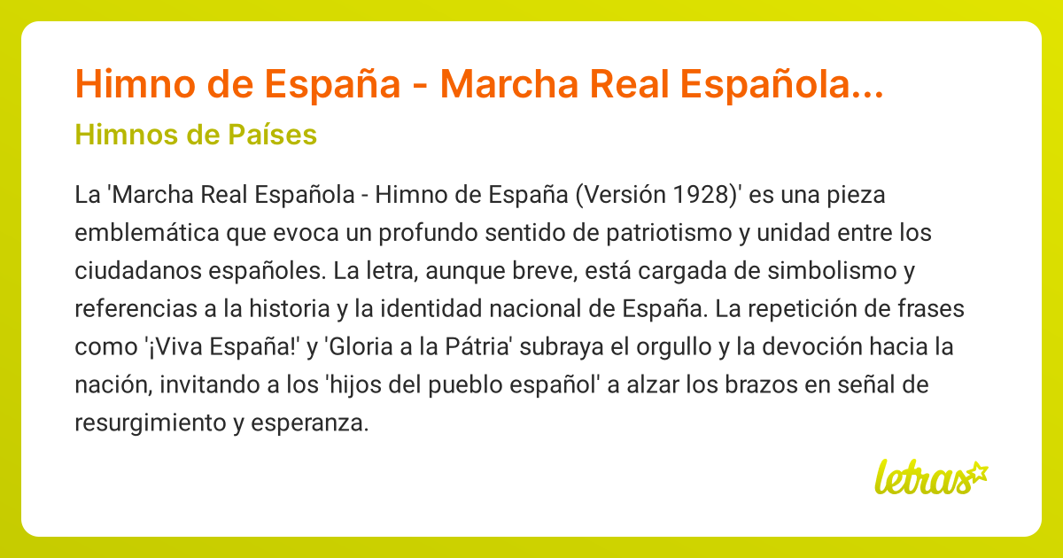 Significado de la canción Marcha Real Española - Himno de España ...