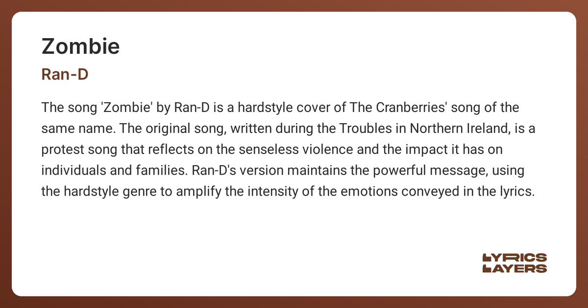 Meaning of ZOMBIE (Ran-D)