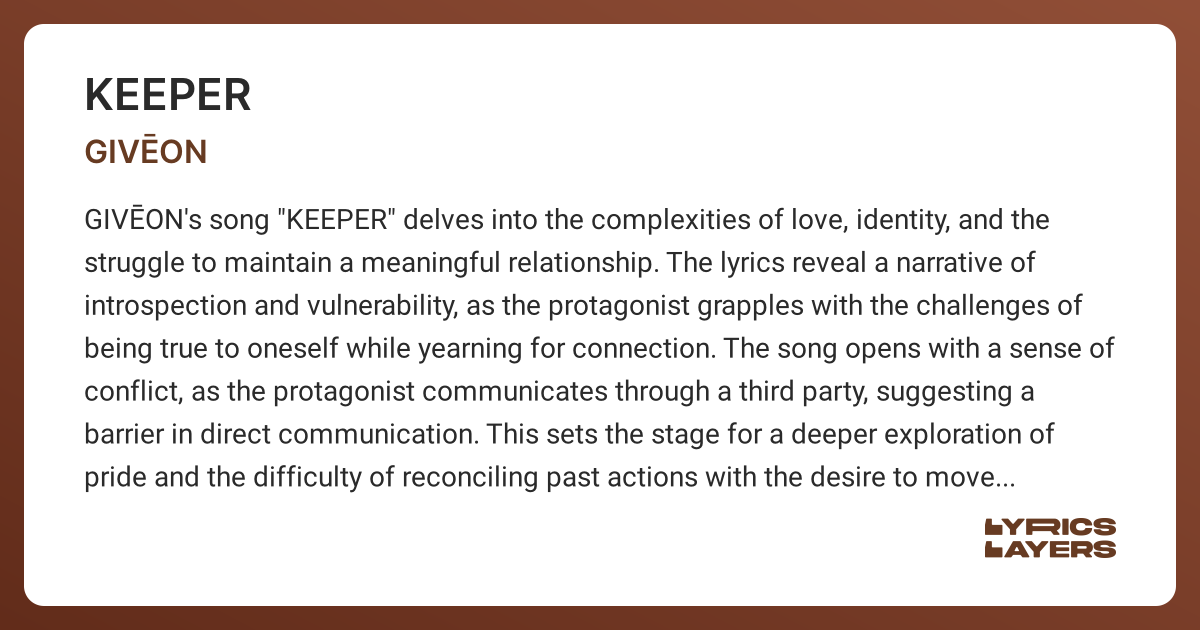 Meaning of KEEPER (GIVĒON)