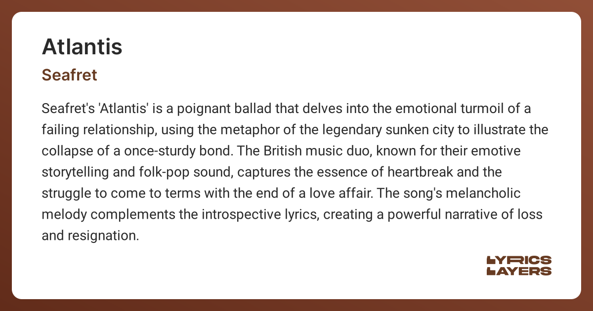 Meaning of ATLANTIS (Seafret)