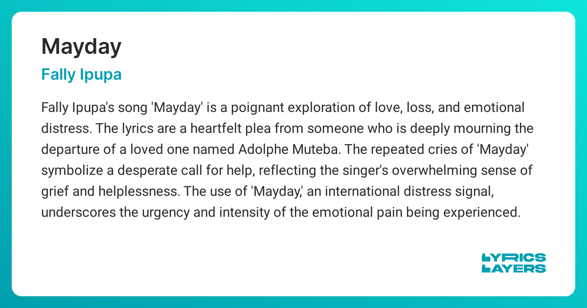 MAYDAY (Lyrics in English) - Fally Ipupa