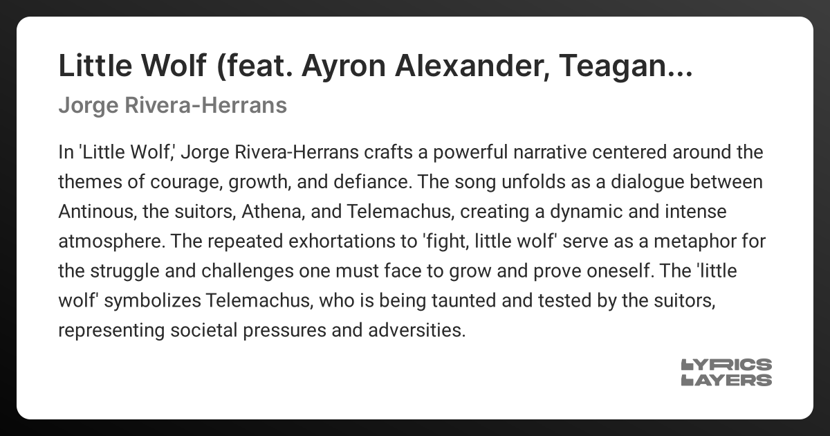 Little Wolf (feat. Ayron Alexander, Teagan Earley & MICO): Nederlandse ...