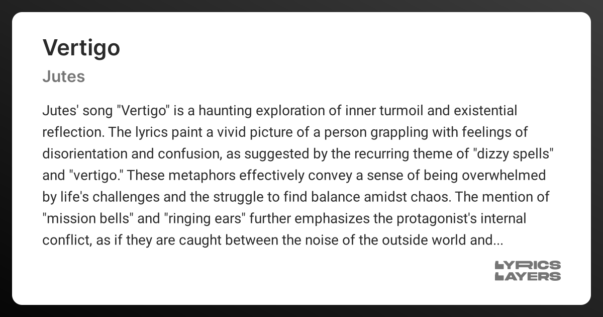 Meaning of VERTIGO (Jutes)