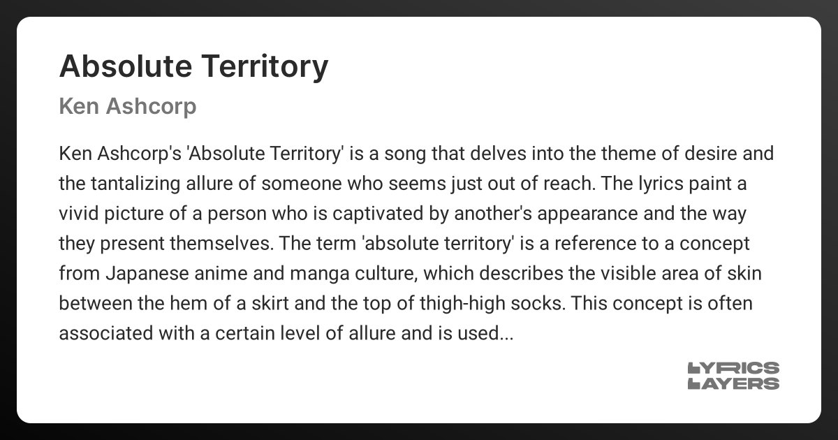 Meaning of ABSOLUTE TERRITORY (Ken Ashcorp)
