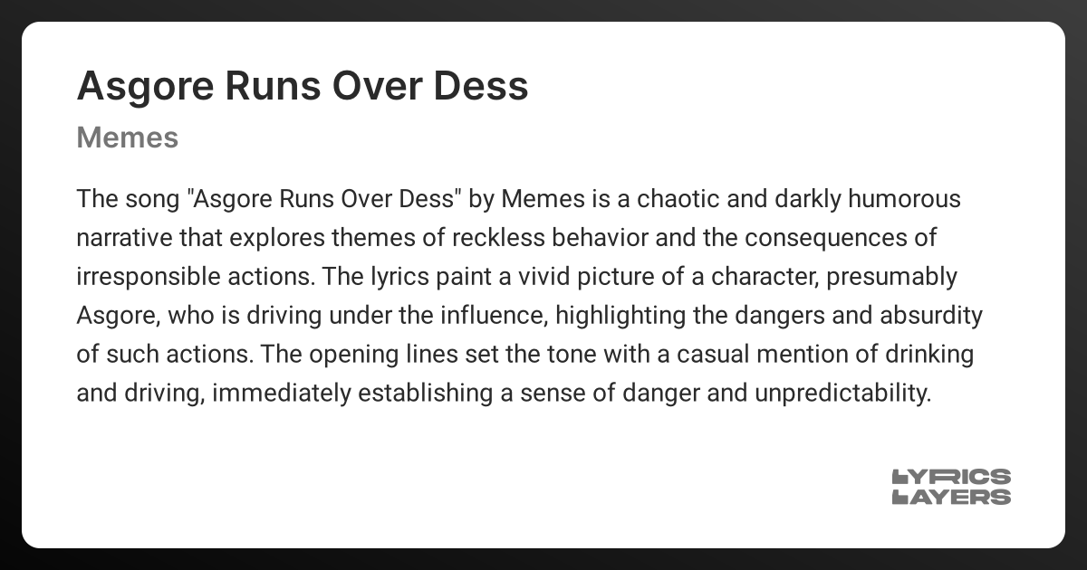 Meaning of ASGORE RUNS OVER DESS (Memes)