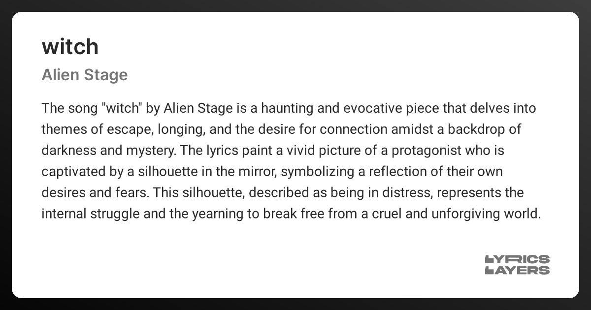 Meaning of WITCH (Alien Stage)