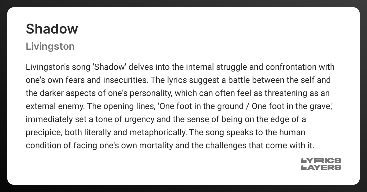 Meaning of SHADOW (Livingston)