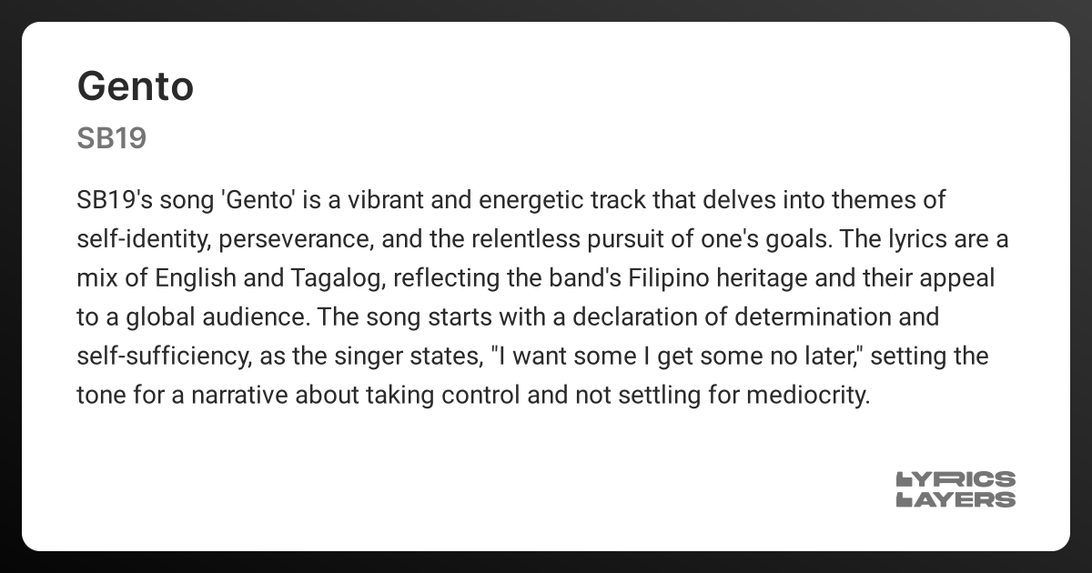 GENTO (Lyrics in English) - SB19