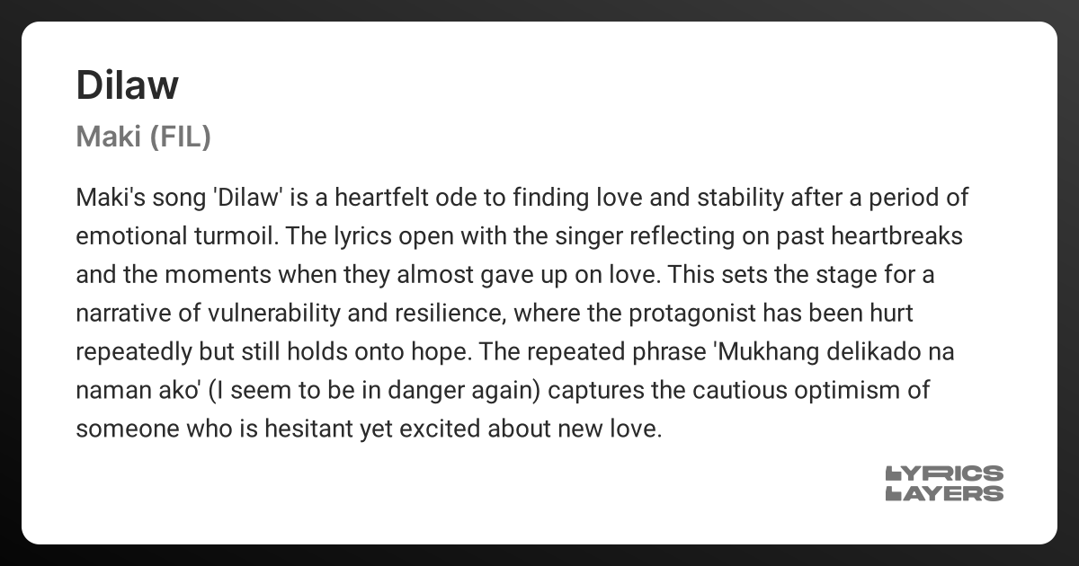 DILAW - Maki (FIL) - LYRICSLAYERS.COM