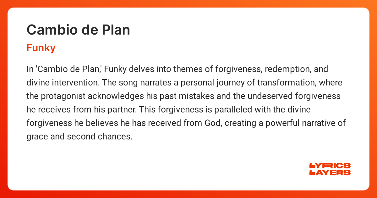 CAMBIO DE PLAN: traduction française de Funky