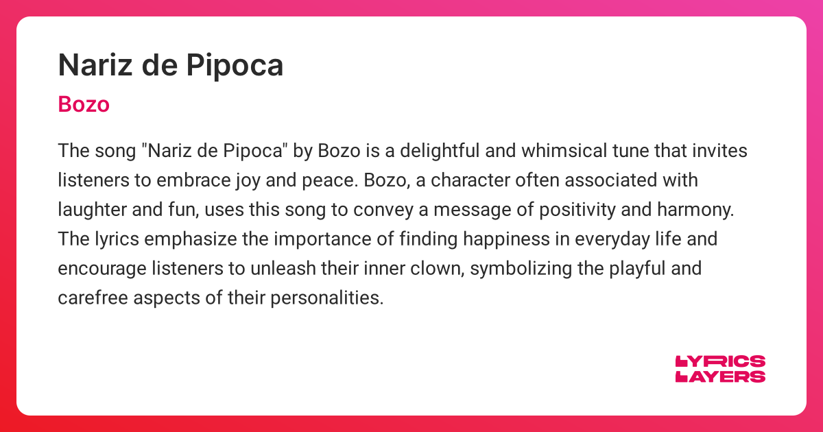 Meaning of NARIZ DE PIPOCA (Bozo)