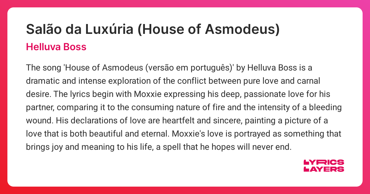 Salão da Luxúria (House of Asmodeus): Nederlandse vertaling van Helluva ...
