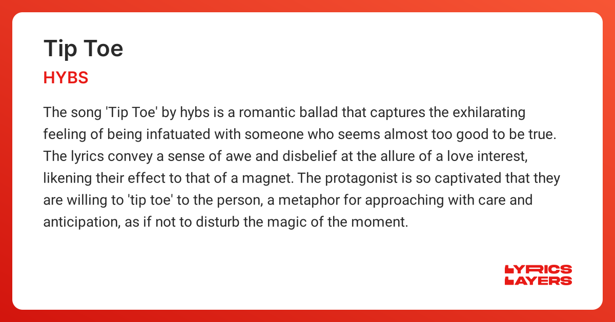 Meaning of TIP TOE (hybs)