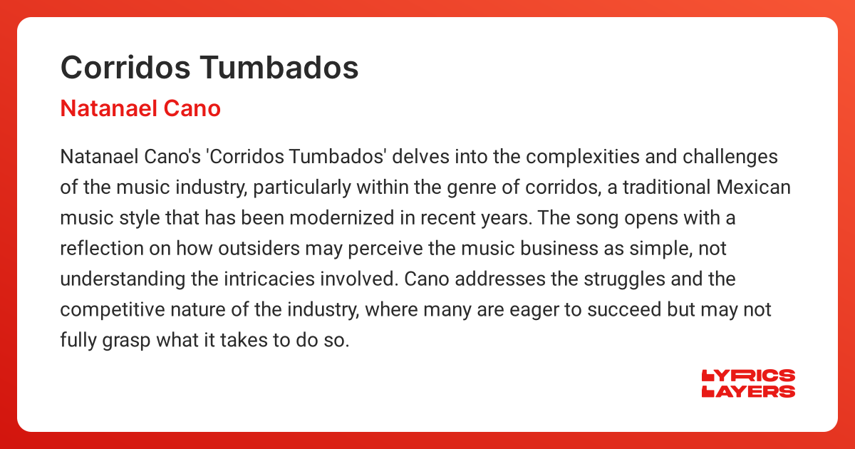 Meaning of CORRIDOS TUMBADOS (Natanael Cano)