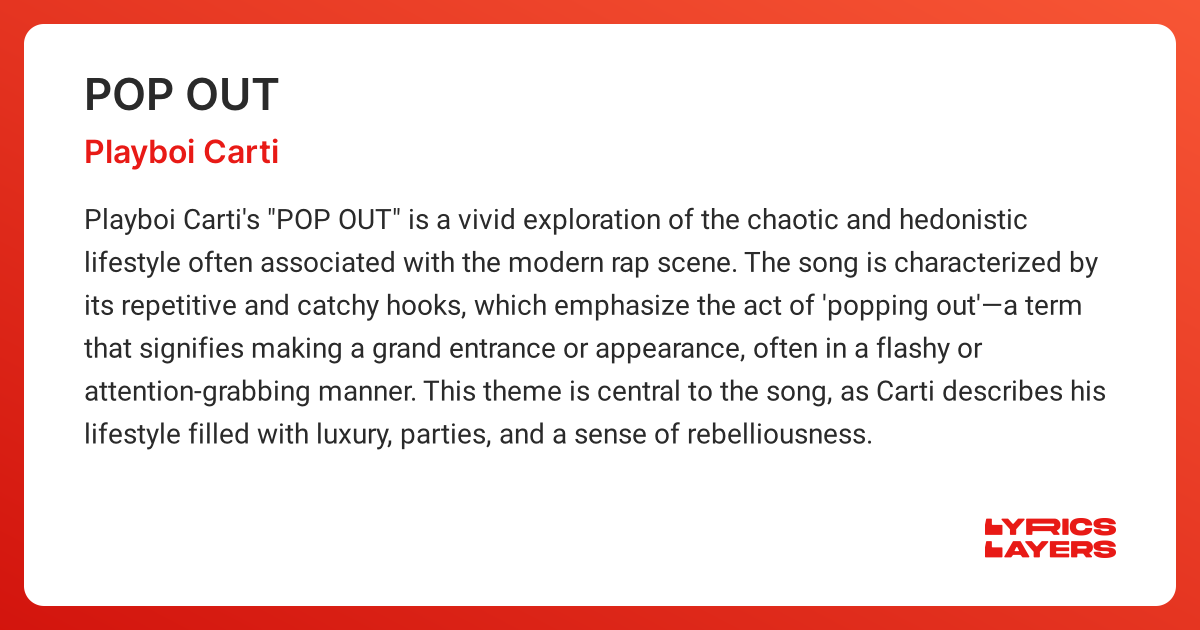 POP OUT: Nederlandse vertaling van Playboi Carti