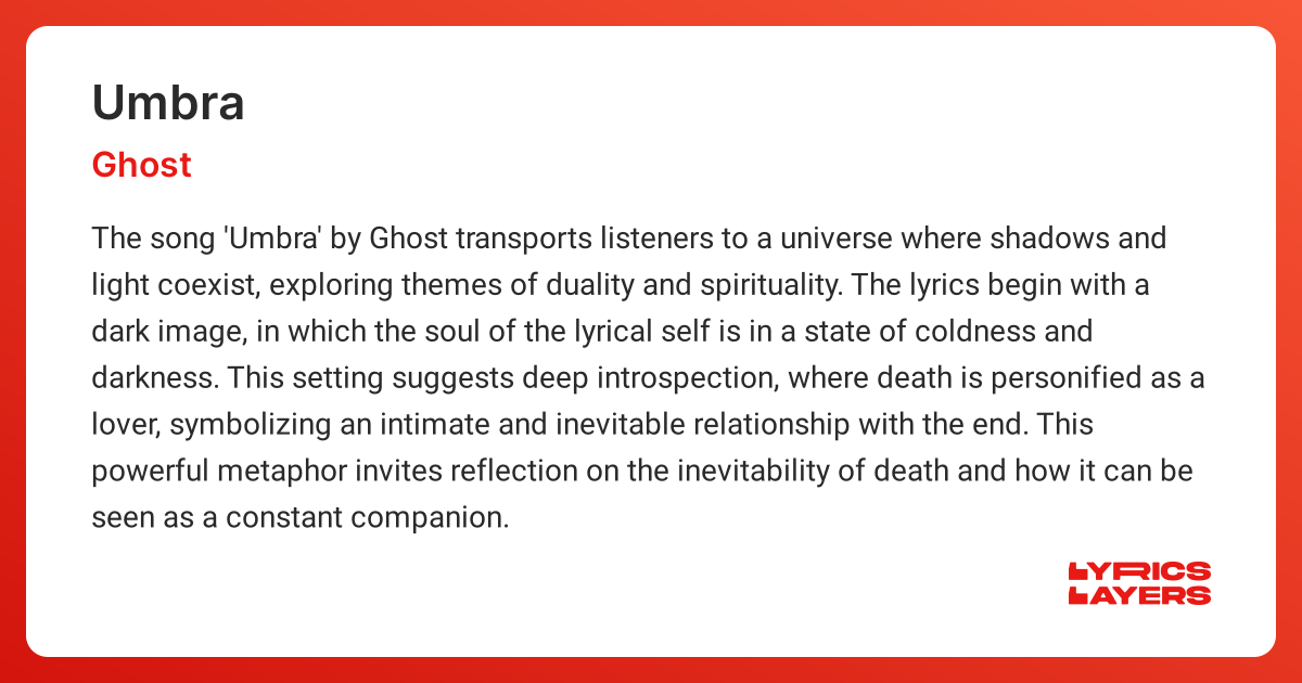 Meaning of UMBRA (Ghost)