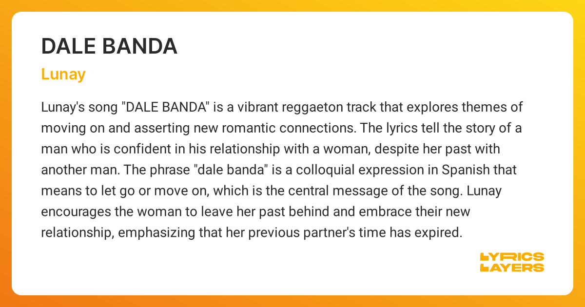 Meaning of DALE BANDA (Lunay)