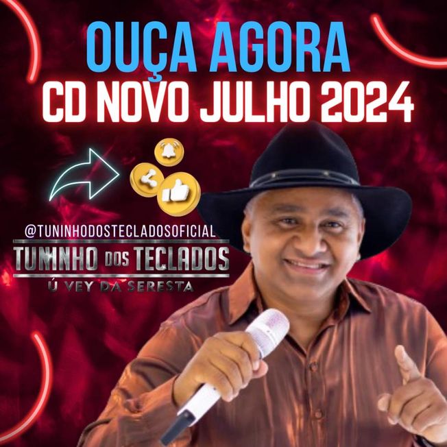 TUNINHO DOS TECLADOS Ú VEY DA SERESTA CD PROMOMOCIONAL NOVAS E INÉDITAS ...
