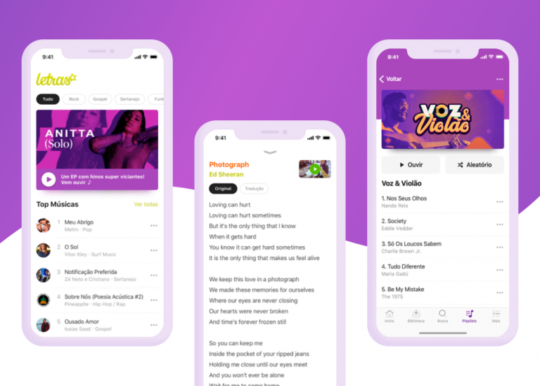 Letras: conheça o aplicativo de letras de música mais completo e leve