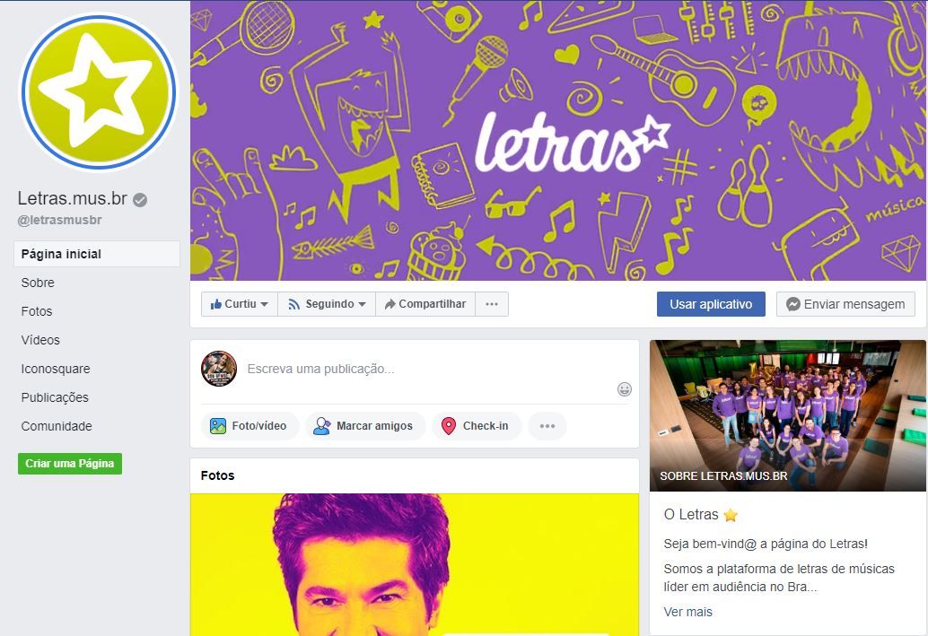 Conheça as redes sociais do Letras e entenda o conteúdo de cada uma