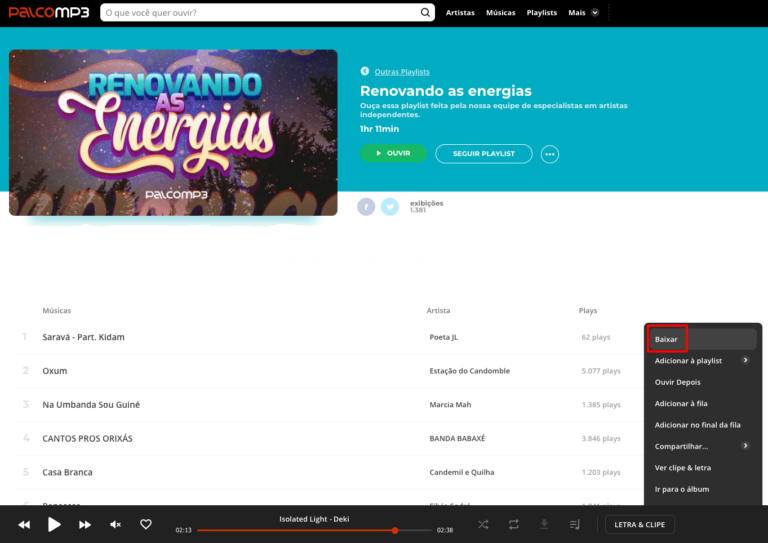 Blog do Palco MP3 - ouça o novo