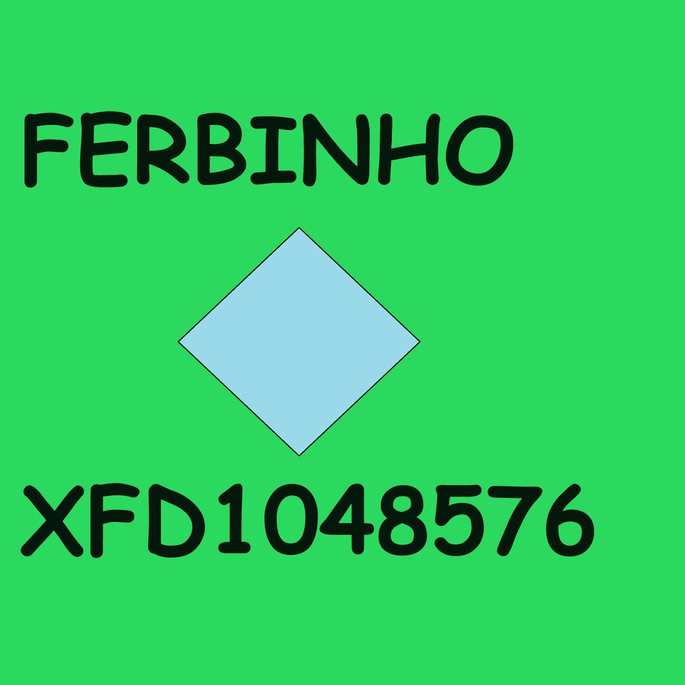 XFD1048576 | Single/EP de Ferbinho - LETRAS.MUS.BR